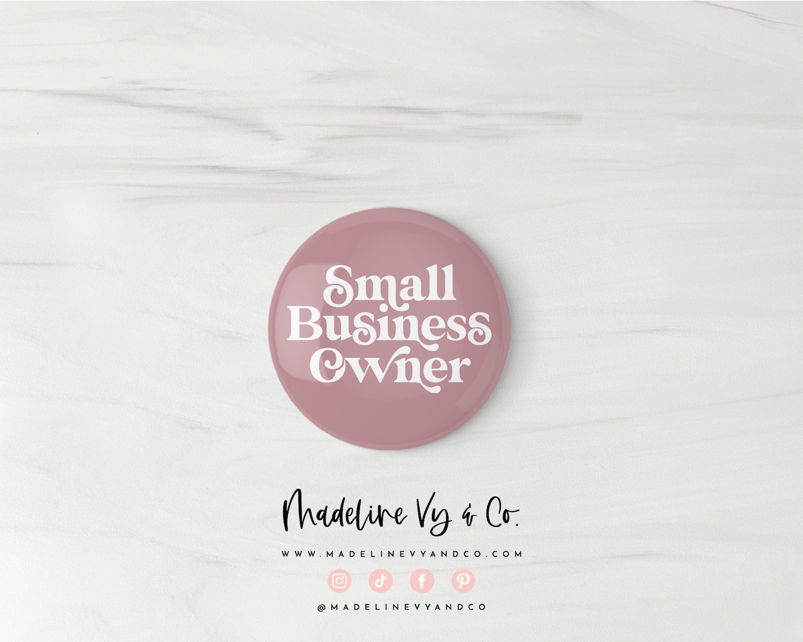 Small Business Owner Badge Button Pins, Keychain, Small Business Owner ...