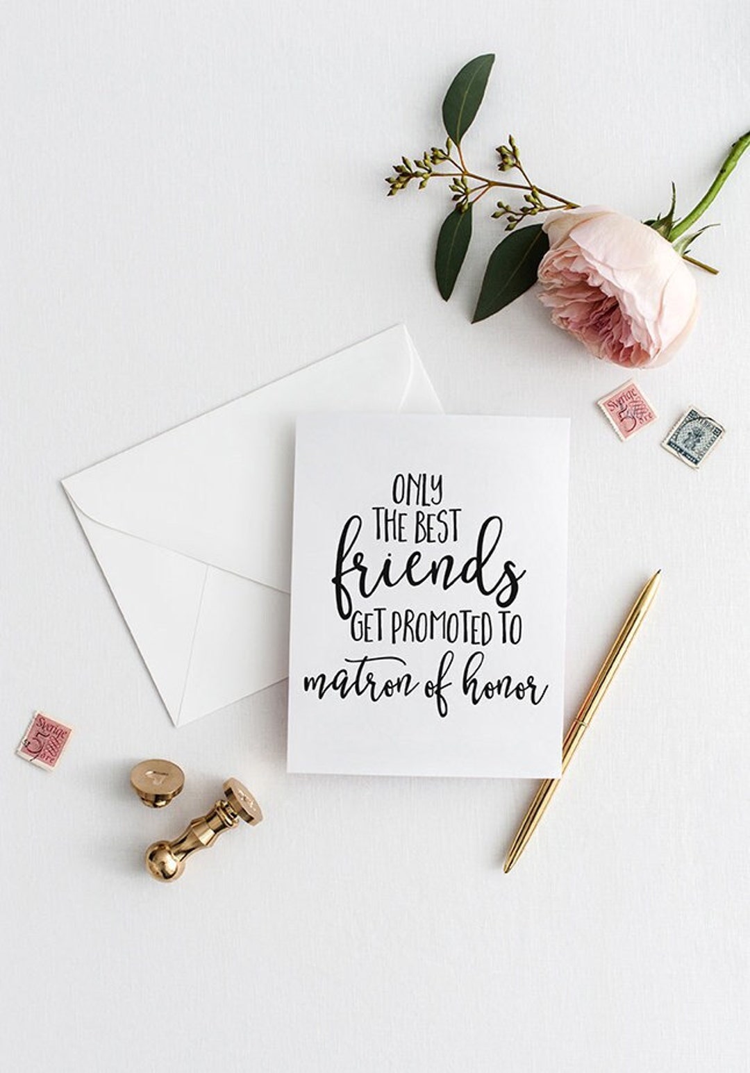 Only the Best Friends Get Promoted to Matron of Honor DIY Print From ...