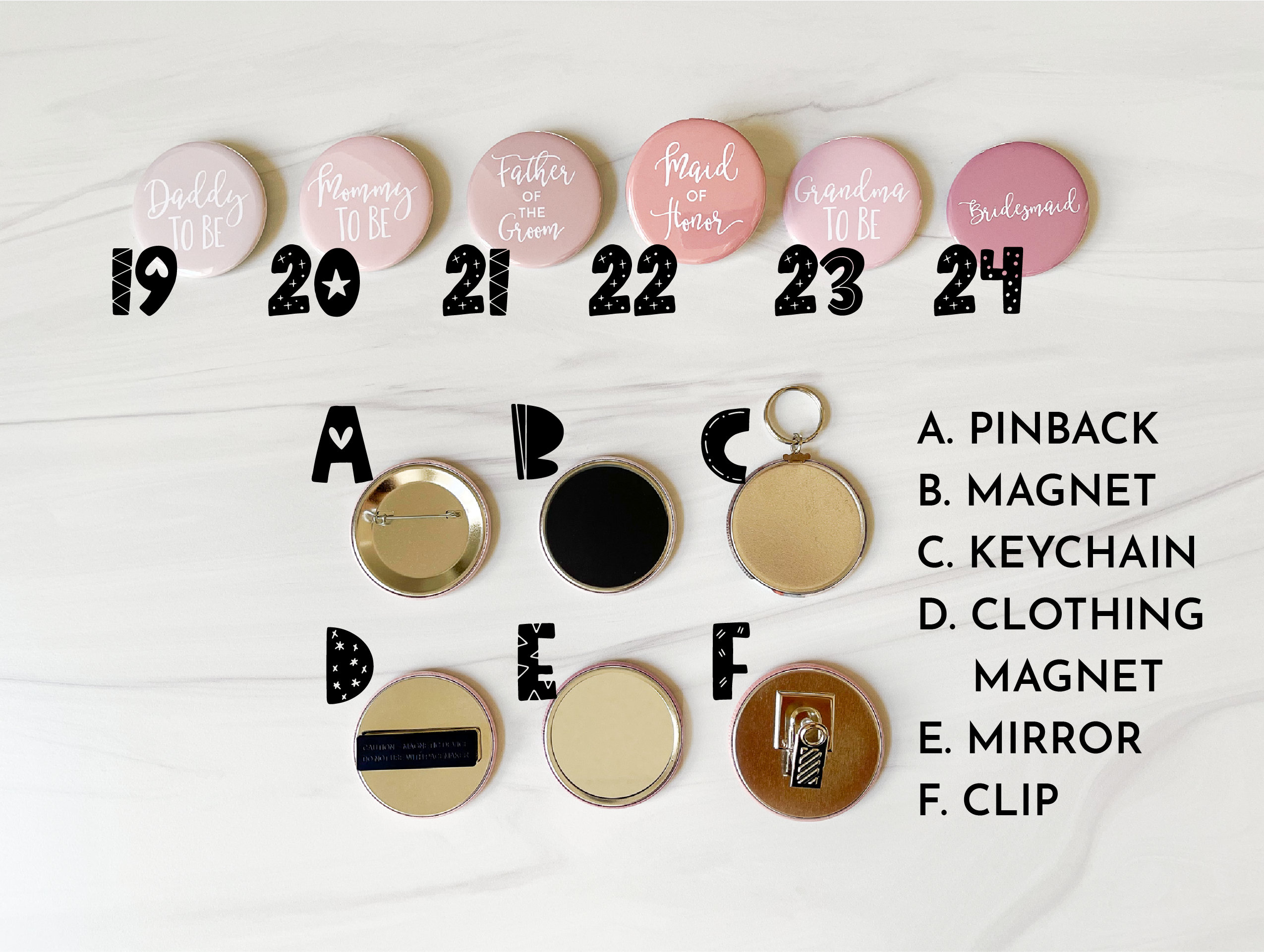 Graduation Badge Button Pins College Graduation Gift Class | Etsy