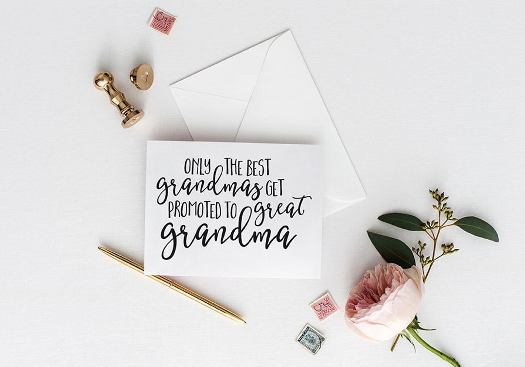 Only the Best Grandmas Get Promoted to Great Grandma DIY Print From ...