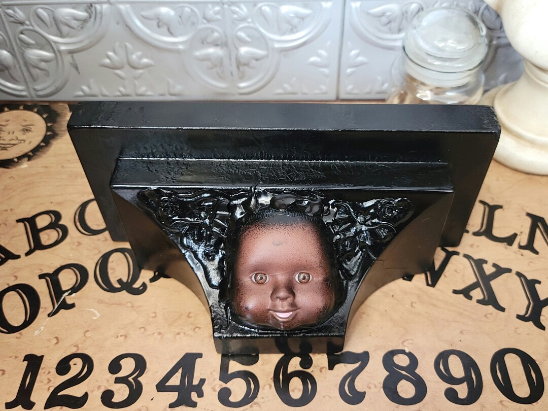 Brown Eye Baby Floating Shelf, Gothic Decor, Doll Decor, Horror Decor ...