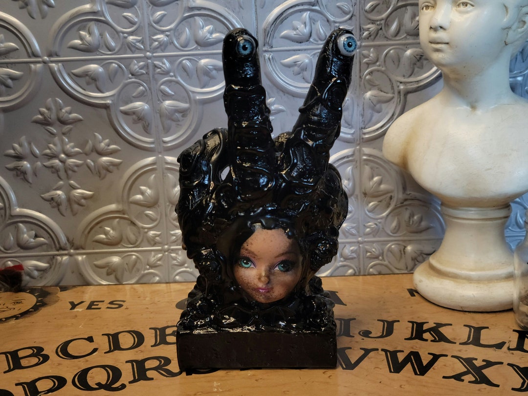 Peace Hand Creature Witchy Decor Halloween Decor Pagan - Etsy