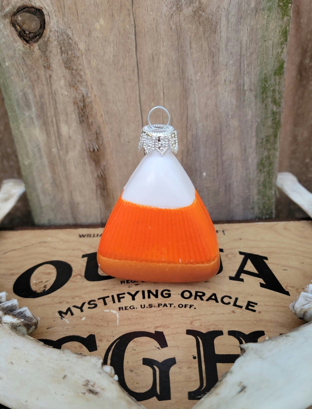 Set of 4 Candy Corn Ornament, Gothic Decor, Home Decor, Satanic Decor ...