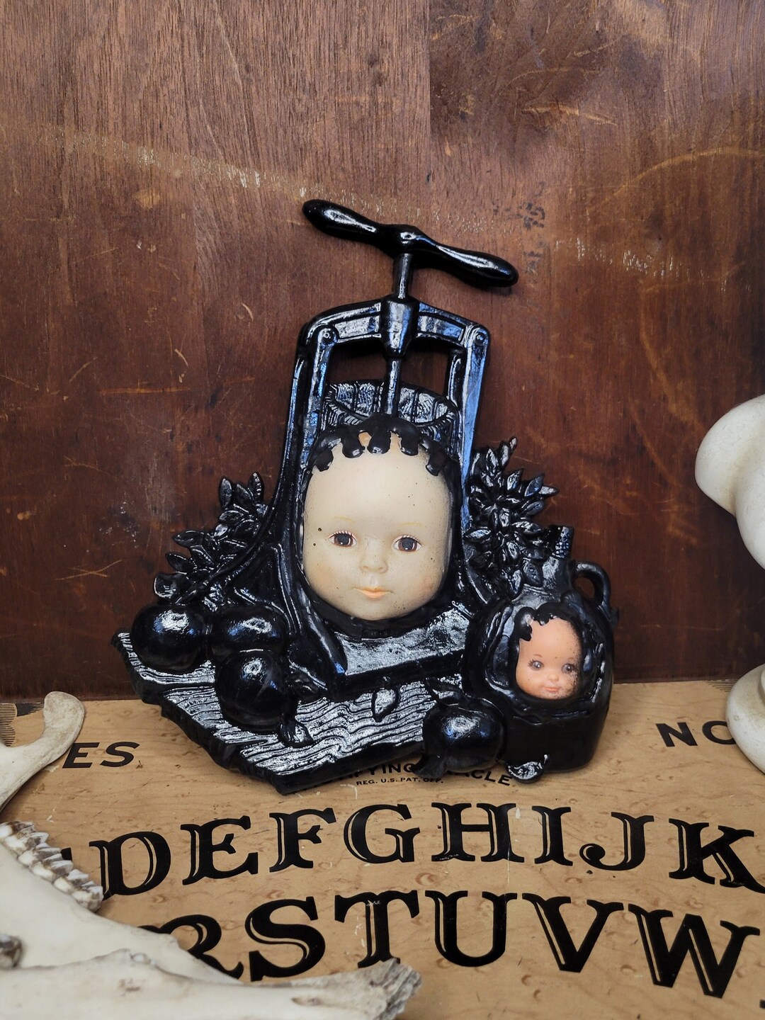 Cute Babies Metal Wall Hang, Gothic Decor, Doll Decor, Horror Decor ...