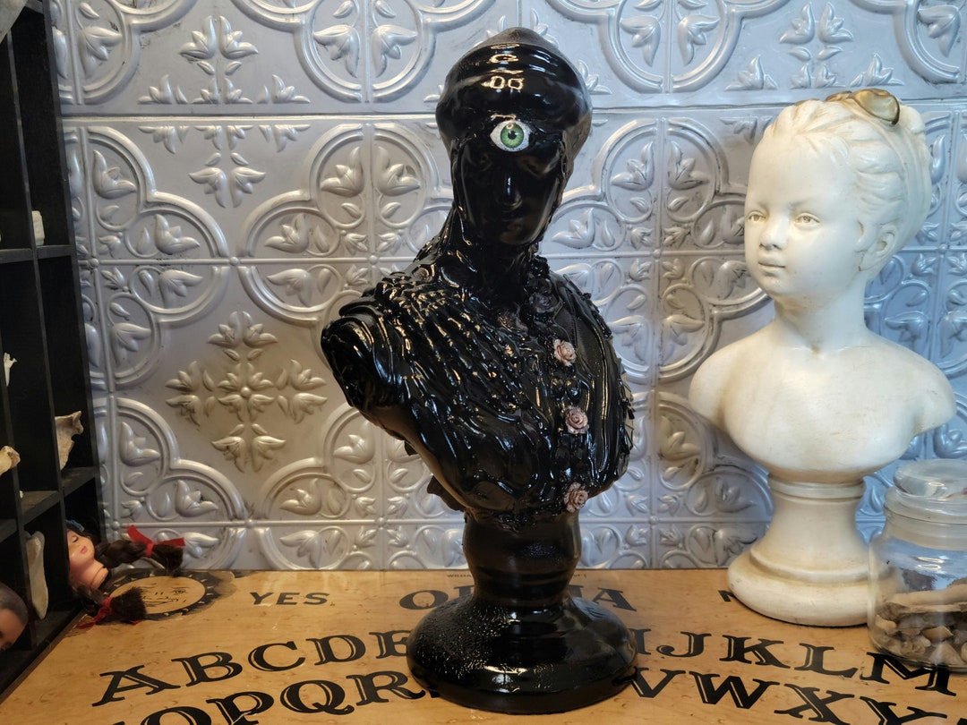 Dark Goddess Bust Witchy Decor Altar Decor Pagan Decor - Etsy