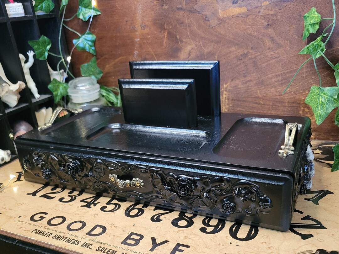 Black Gothic Tray Box, Gothic Decor, Home Decor, Dark Art, Witchy Decor ...