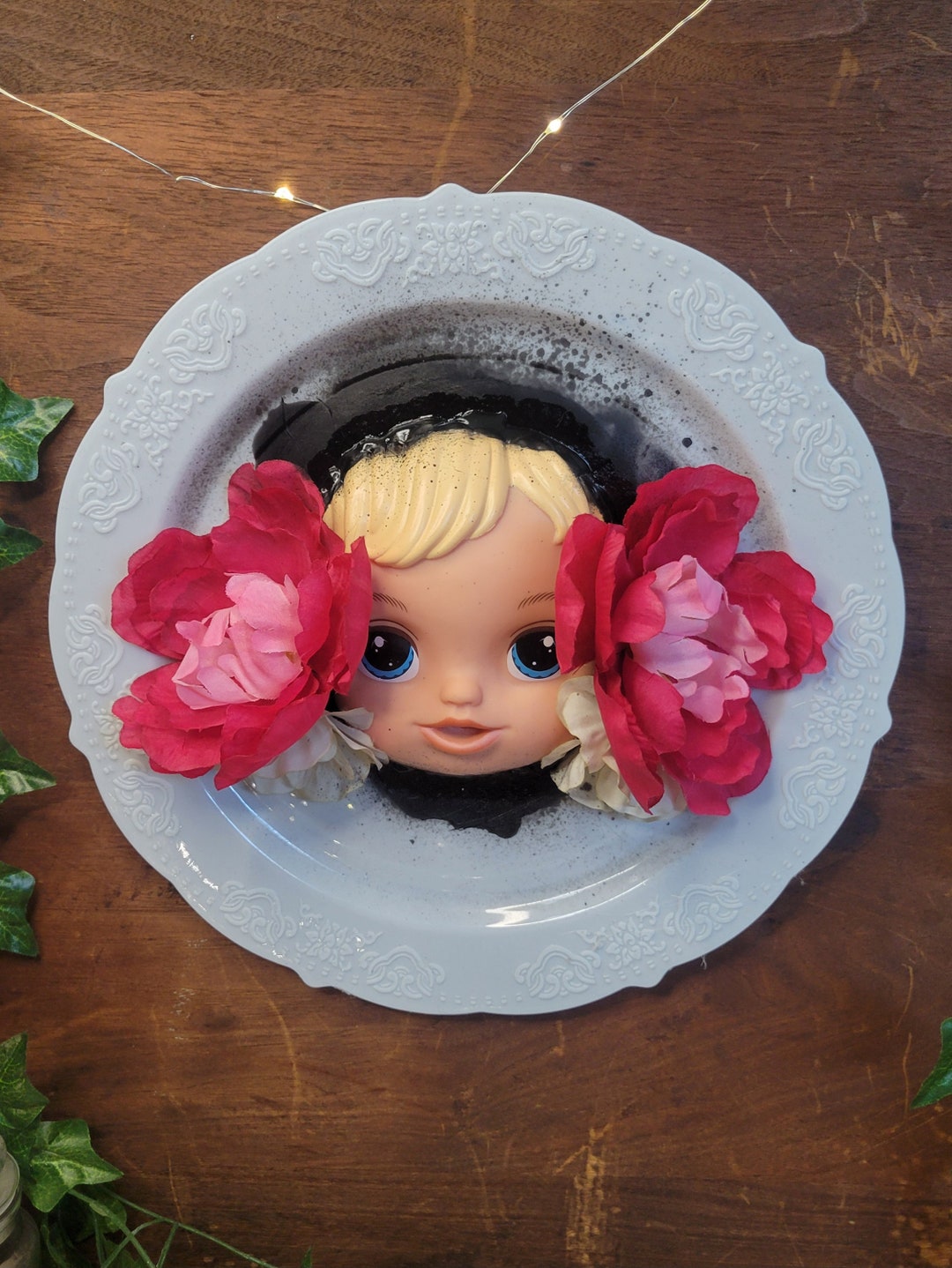 Doll Face Plate, Gothic Decor, Weird Decor, Wall Decor, Doll Decor ...