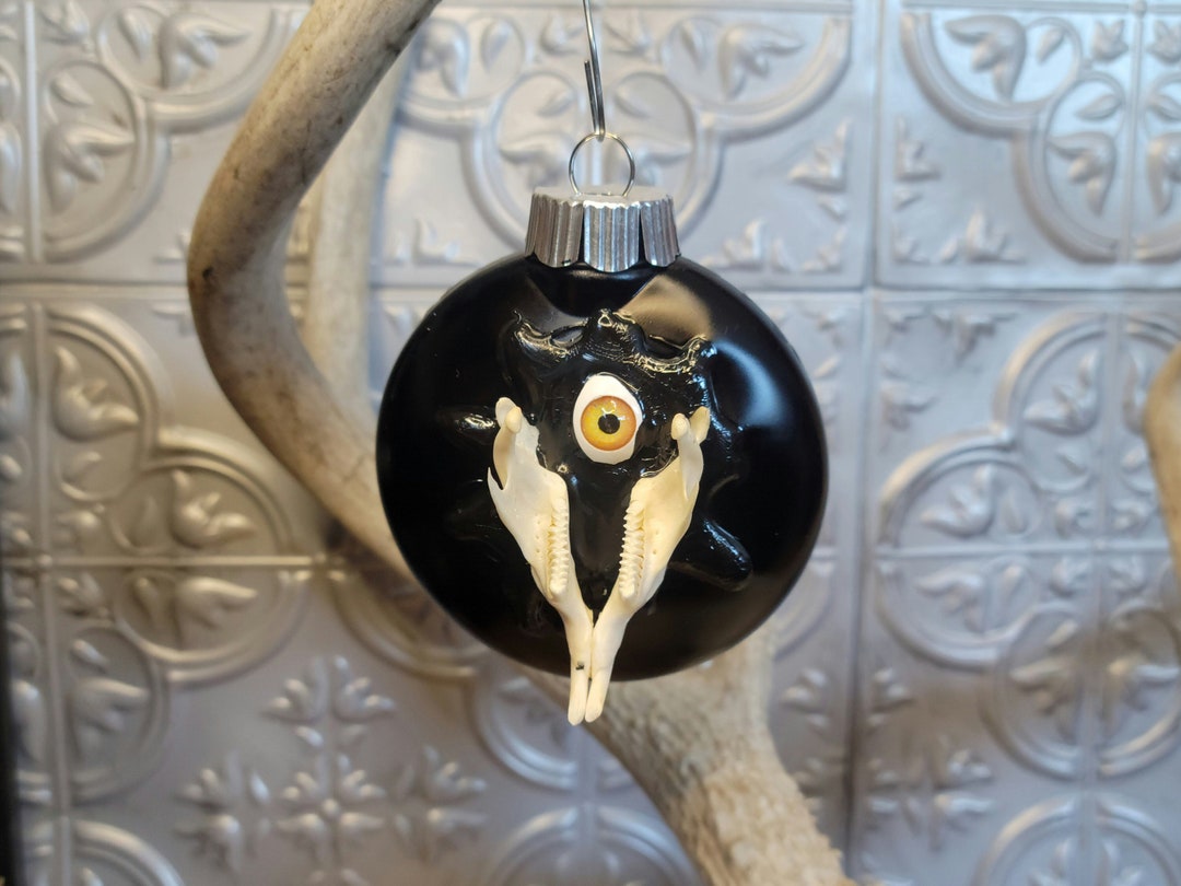 Animal Jaw Black Ornament, Gothic Decor, Home Decor, Creepmas Decor ...
