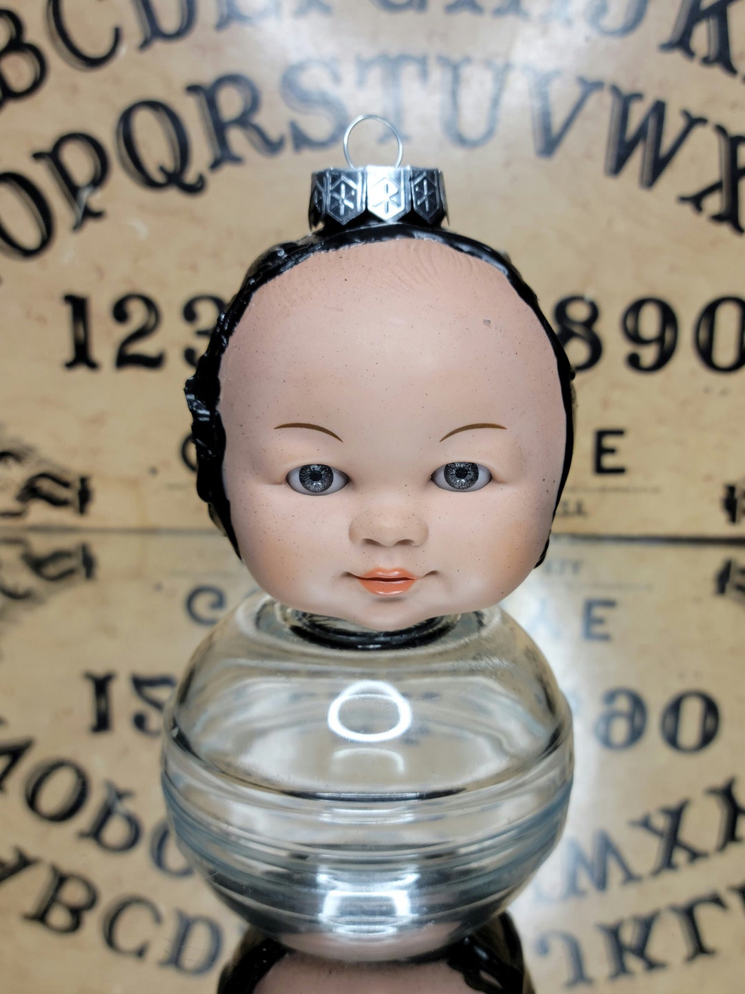 Hazel Eye Doll Head Ornament, Gothic Decor, Home Decor, Satanic Decor ...