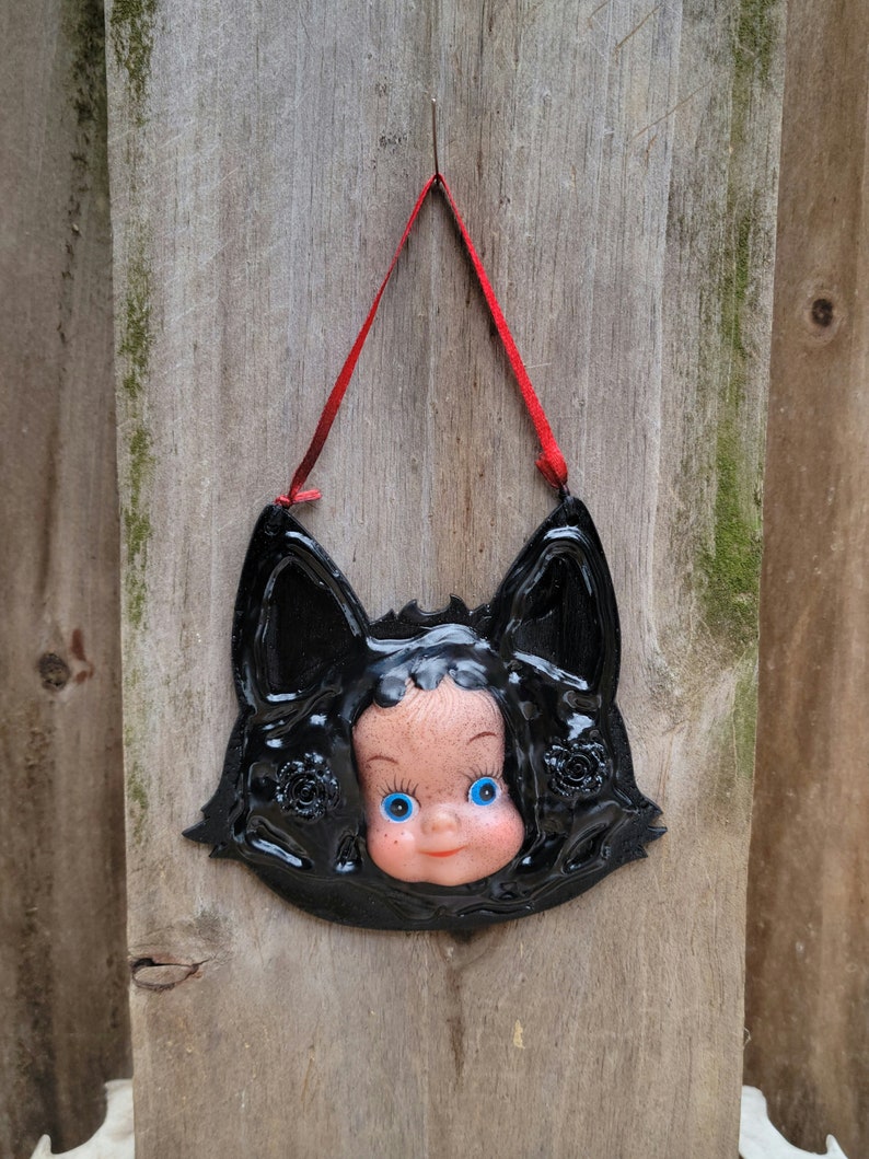 Black Cat Ornaments Gothic Decor Home Decor Satanic Decor - Etsy