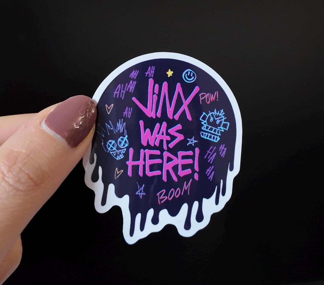 Jinx Was Here Arcane Sticker - Etsy