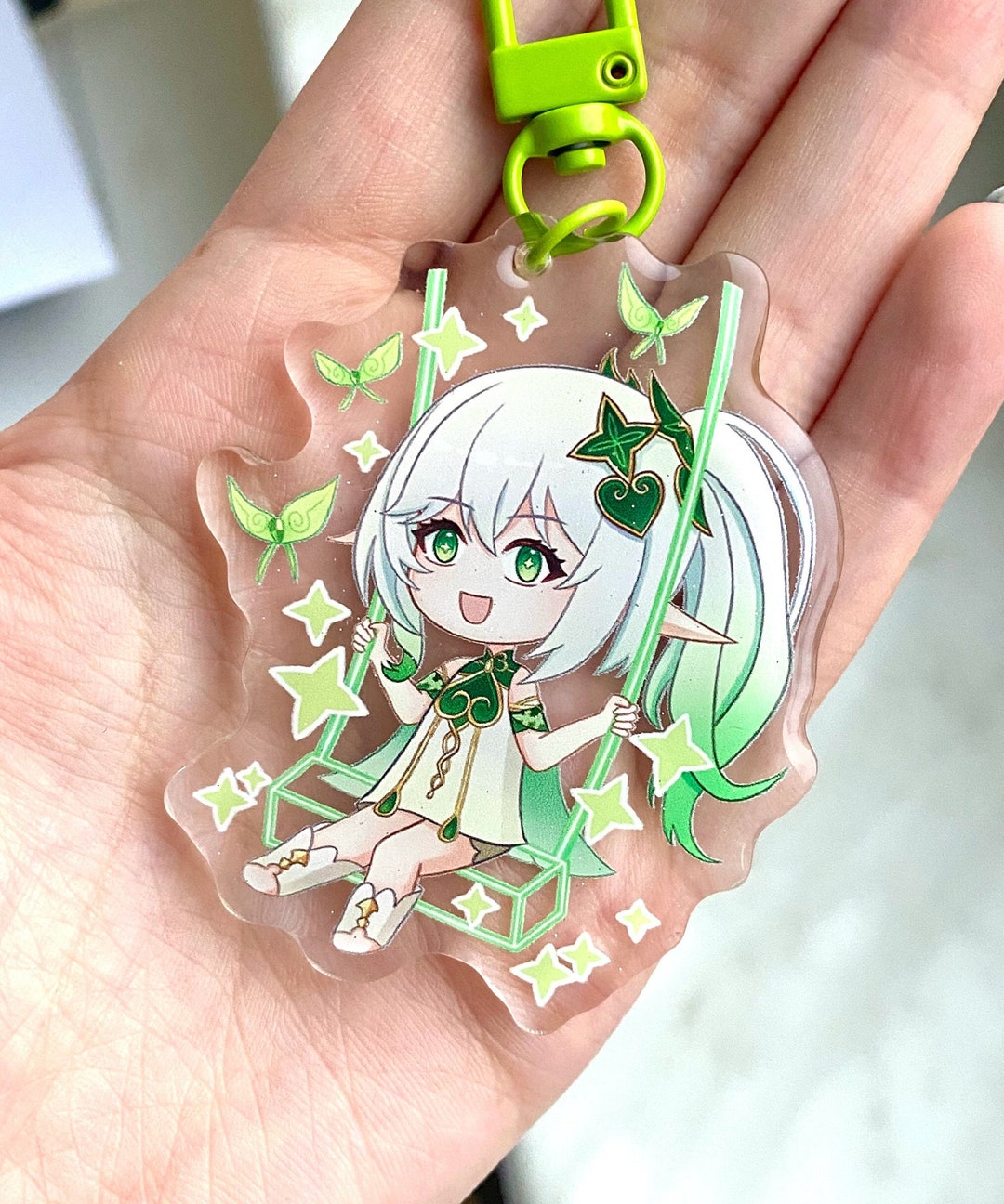 Nahida Dendro Archon Acrylic Keychain Charm Genshin Impact - Etsy