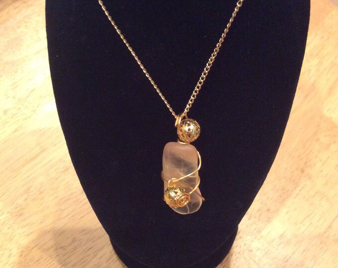 Hand Polished Citrine Pendant - Etsy