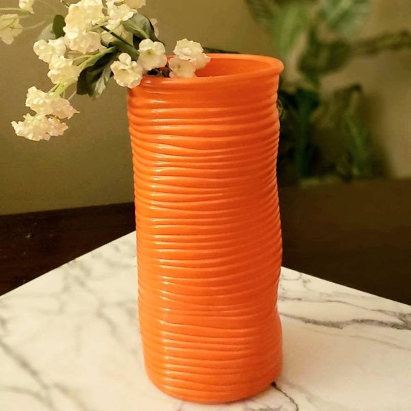 Glass Vase Orange - Etsy
