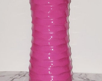 Pink Glass Vase - Etsy