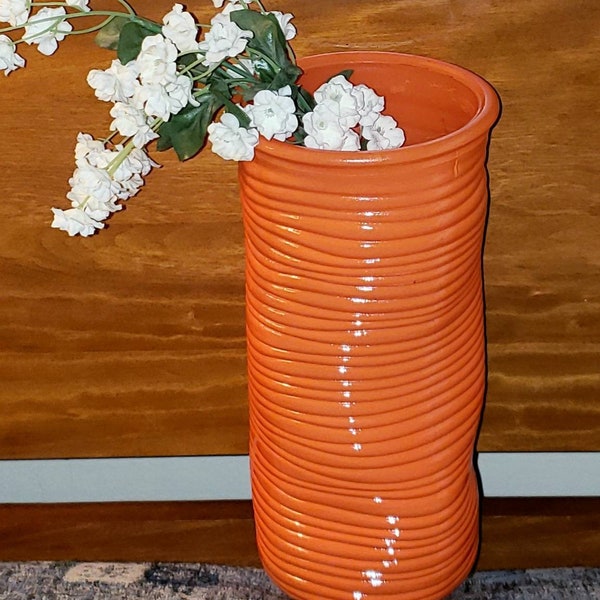 Orange Vase - Etsy