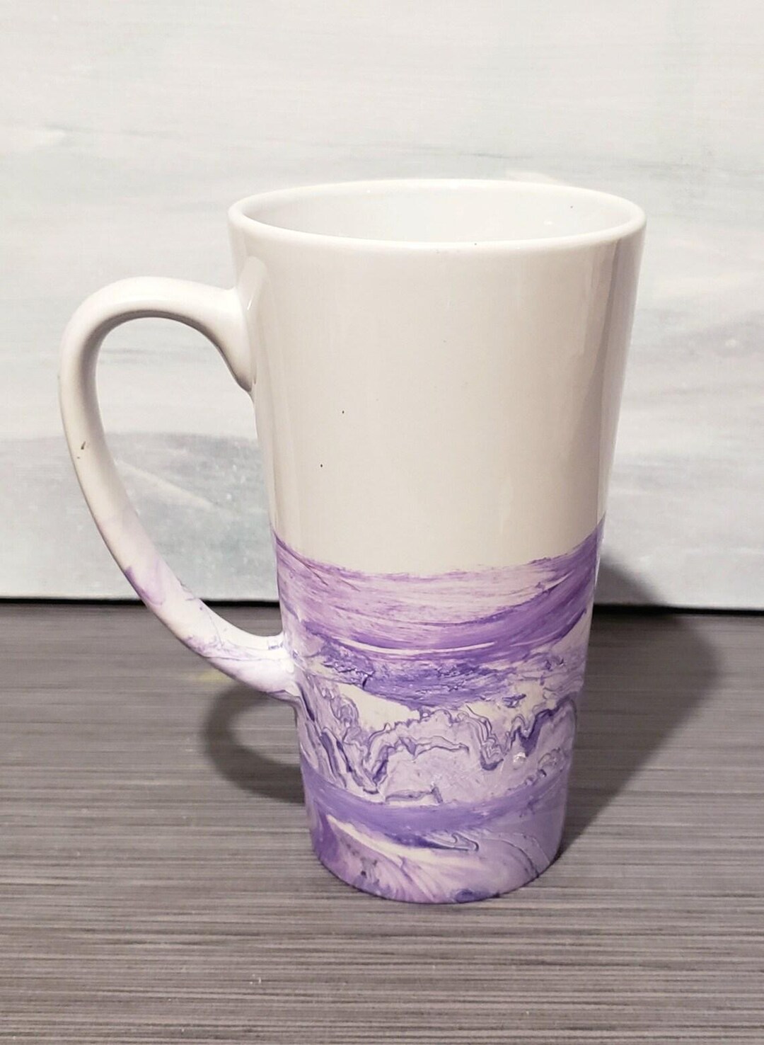 Tall Coffee Mug Purple, Gift for Mom, Large Purple Coffee Mug 16 Oz ...