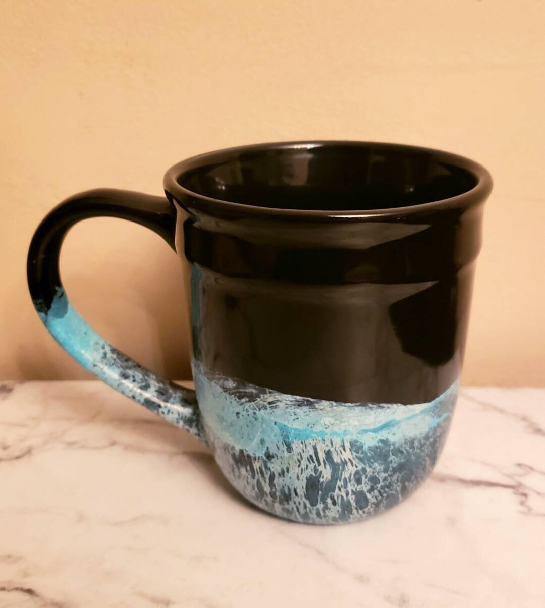 Large Coffee Mug, Large Teal Coffee Mug, Large Coffee Mug Teal, Large ...