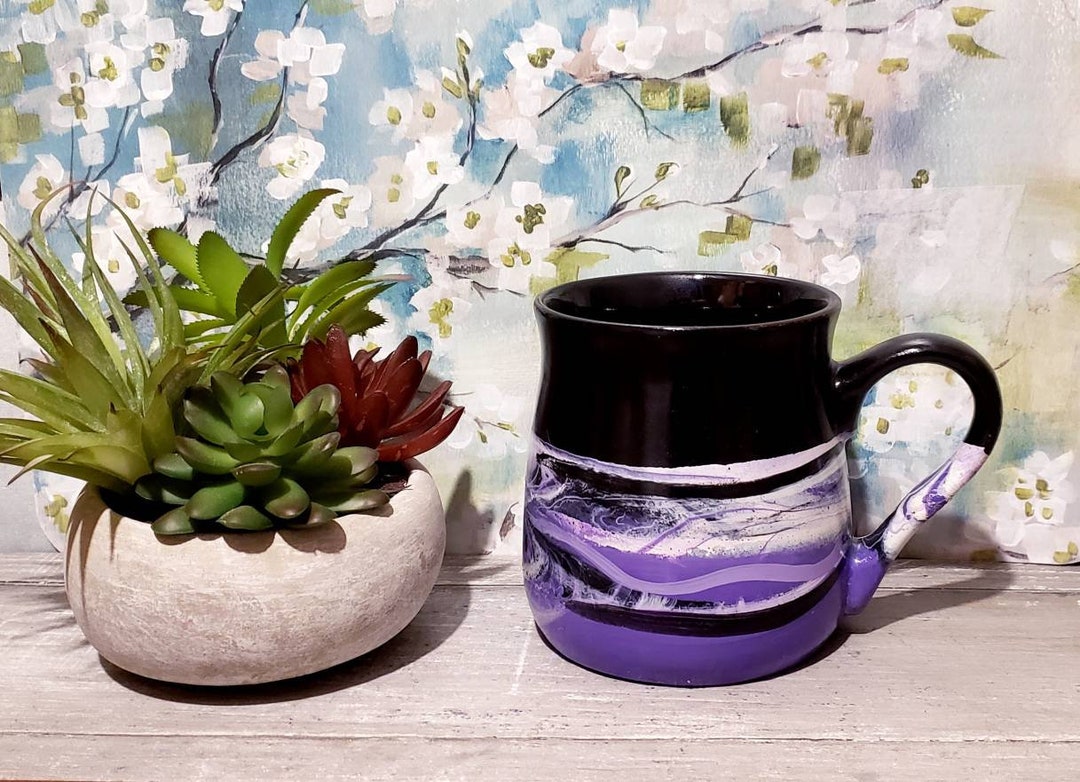 Large Coffee Mug 24 Oz Large Purple Coffee Mug Oversized - Etsy