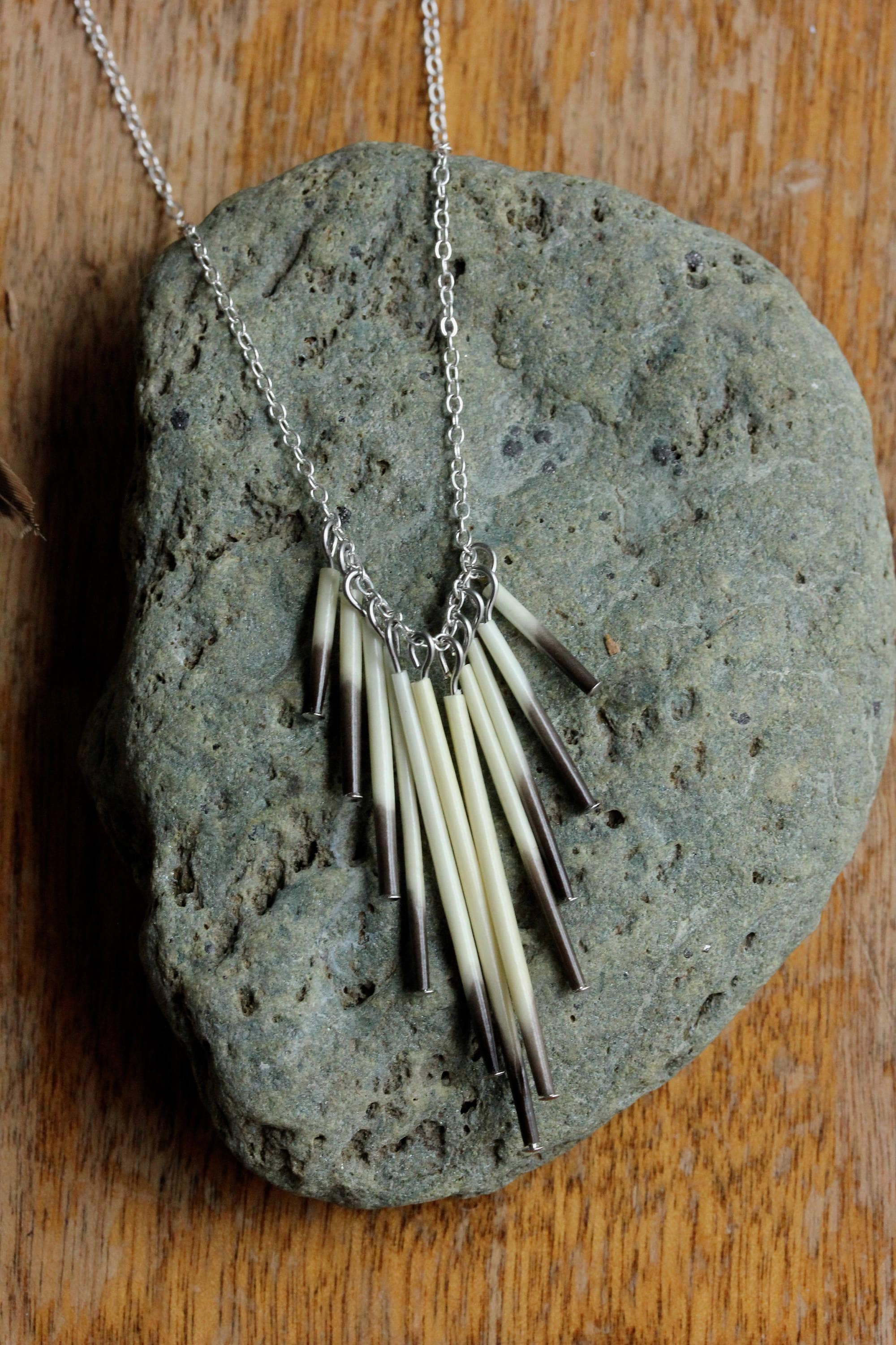 Porcupine Quills Necklace Real Quills Necklace Porcupine - Etsy