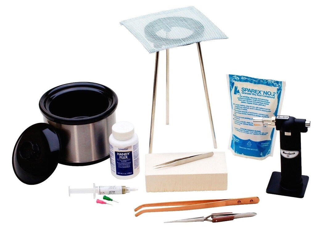 Basic Soldering Kit With Pickle Pot, and Set of Tools & Supplies ...