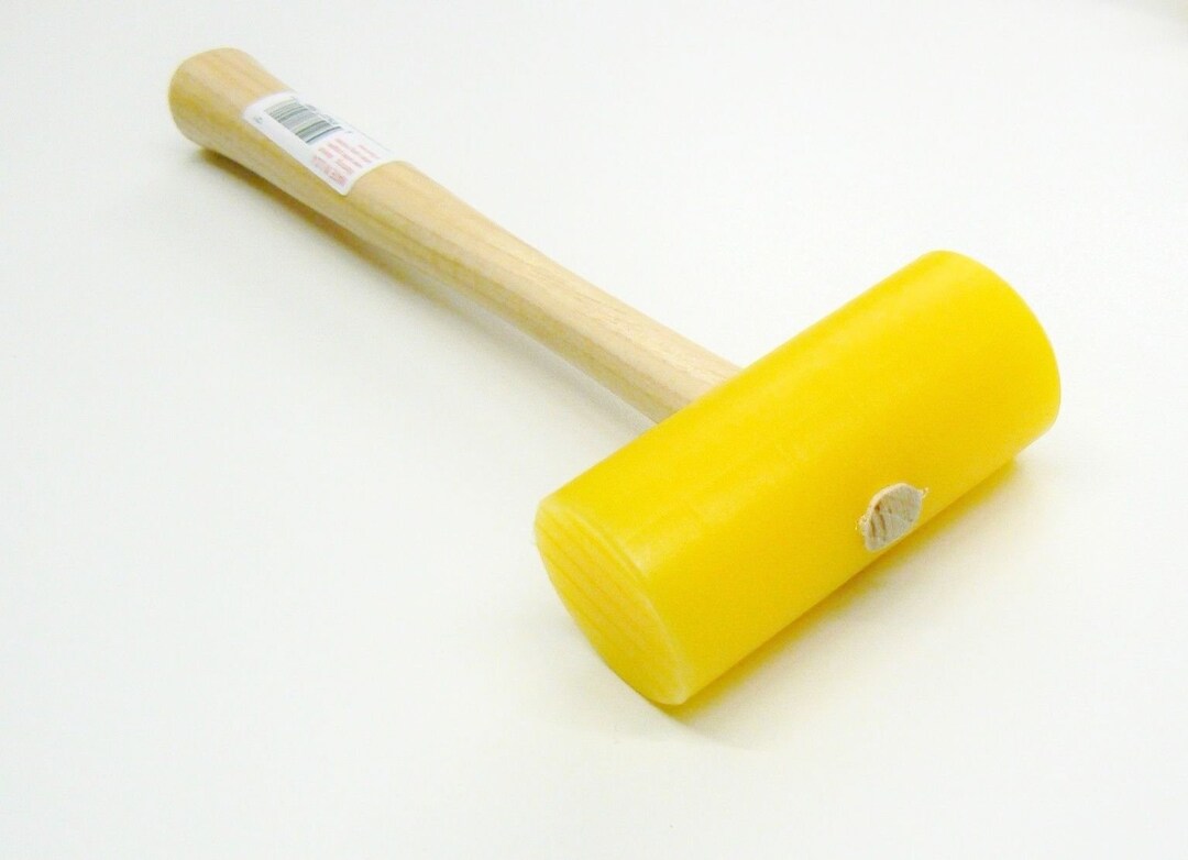 Mazo de plástico 1-3/4 D Polietileno Amarillo Martillo No Marring ...