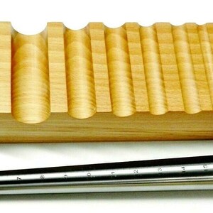 Whaley Wood Swage Block and Steel Mandrel Jewelry Making Ring Bending ...