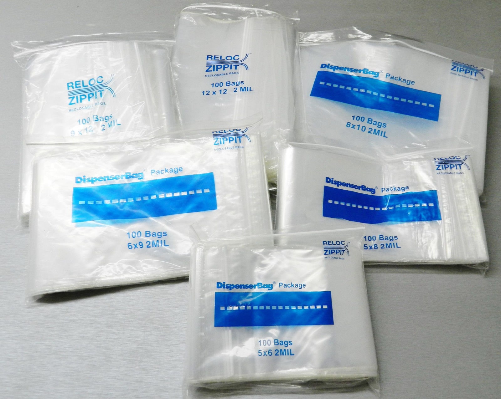 Reloc Zippit 600 Bolsas 2mil Clear Surtido 5x6 5x8 6x9 8x10 | Etsy