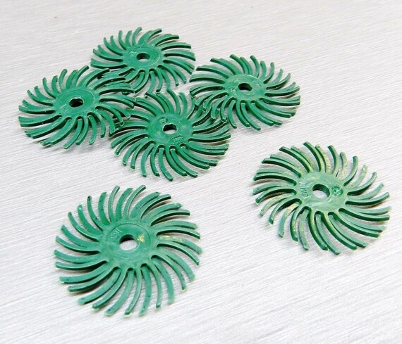 Jewelry & Beauty 1E 3m Radial Bristle Discs 1 Green 50 Grit 3m Bristle ...