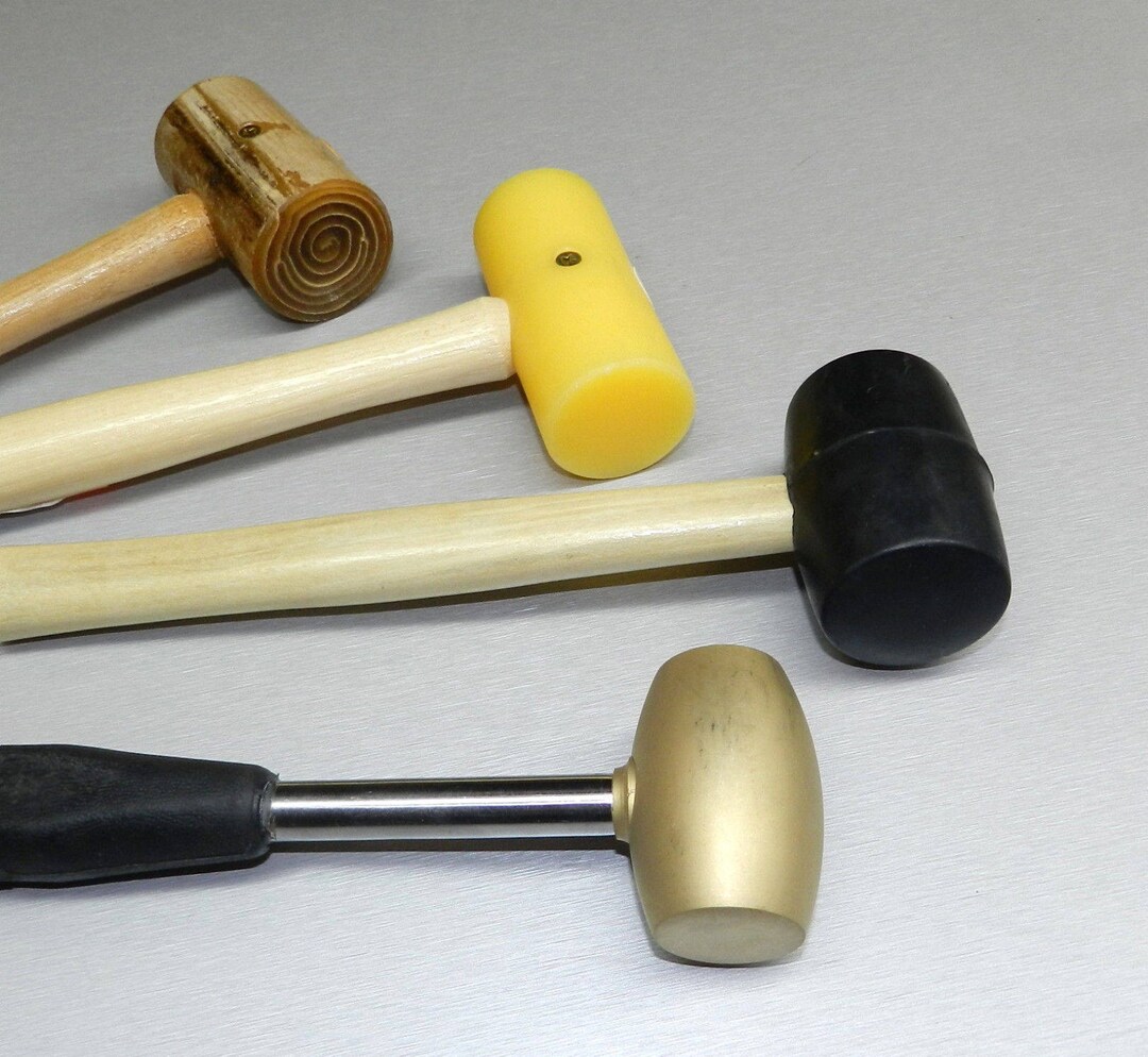 Mallets Setof 4 rawhied brass-rubber nylon Mallets Jewelry - Etsy