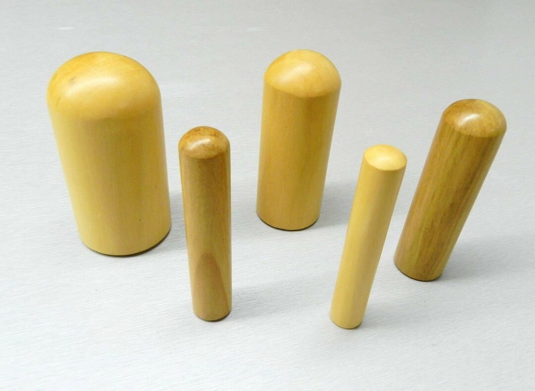Wooden Dapping Punch Set 5 Wood Punches Domed 5/8 - Etsy