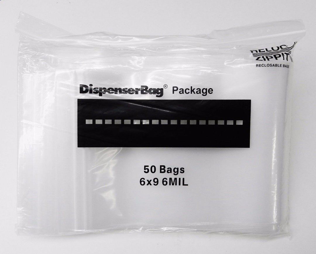 50 Zip Top Sealing Lock Bags 6 X 9 Heavy Duty 6 Mil Thick Strong ...