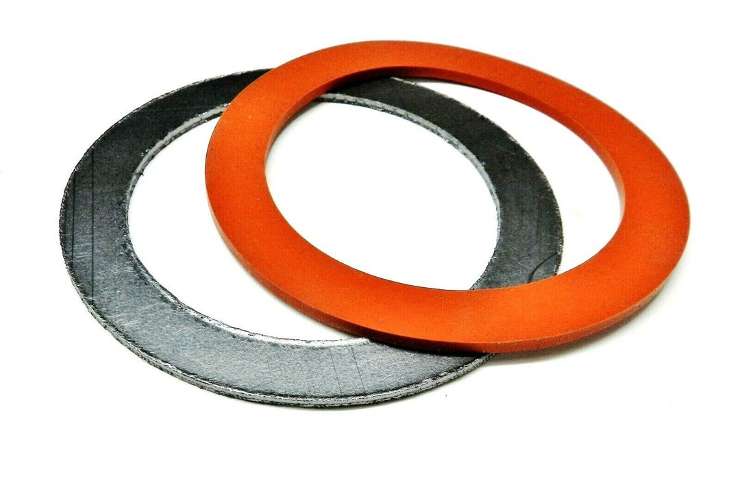 3 Gaskets Silicone Rubber & Graphite Set for Vacuum Casting Perforated ...