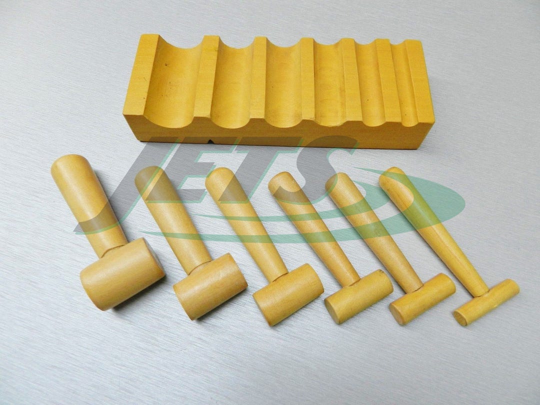 Wood Swage Wooden Forming Block U-channel Dapping Hardwood Block hammer ...