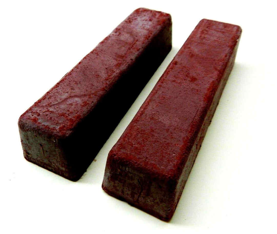 2 Pack Red Rouge Polish Bars Jeweler Polishing Compound Gold Jewelry ...