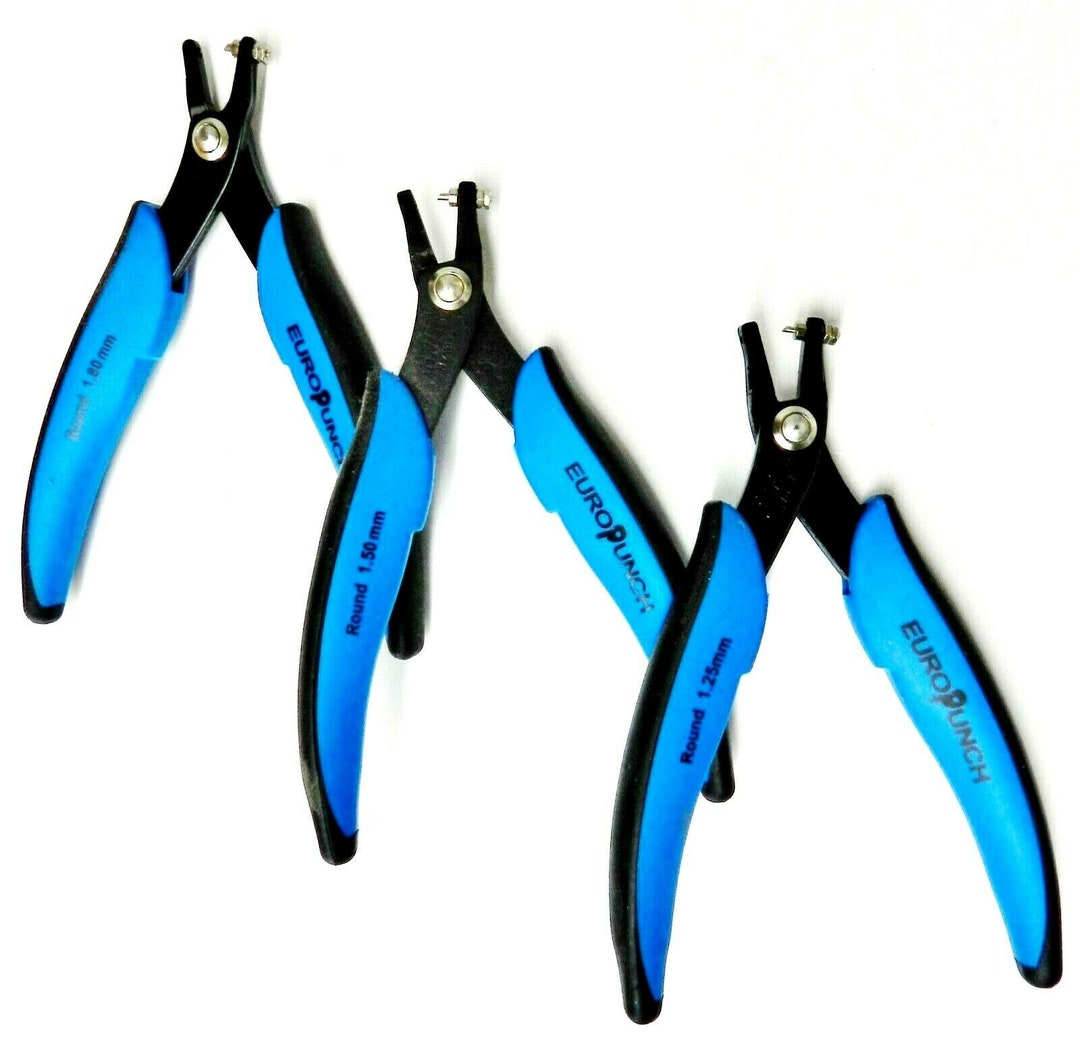 Eurotool Europunch Round Metal Hole Punch Pliers Set of 3 - Etsy