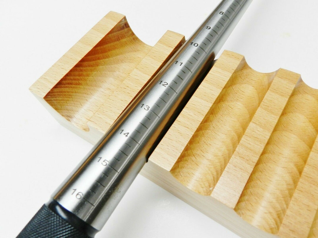 Whaley Wood Swage Block and Steel Mandrel Jewelry Making Ring Bending ...