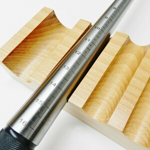 Whaley Wood Swage Block and Steel Mandrel Jewelry Making Ring Bending ...