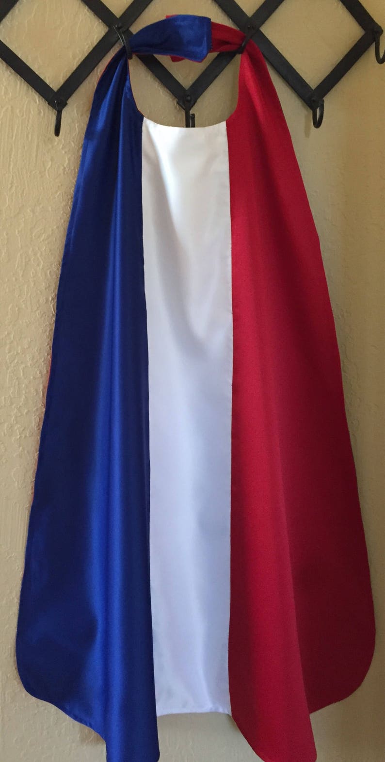 Adult Mid-length (37") Flag Cape - French Flag Showen - Etsy