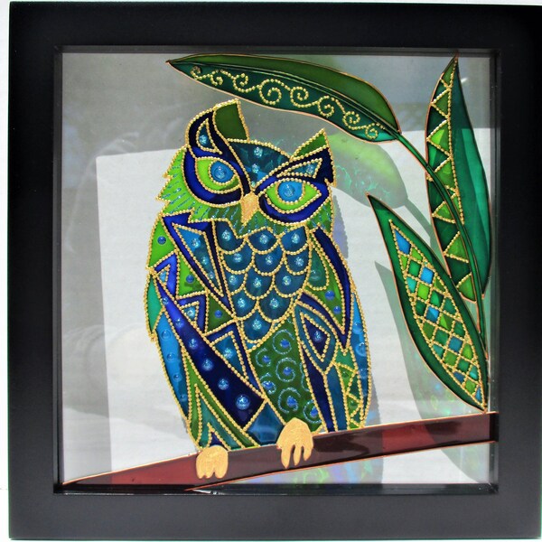 Modern Owl Art - Etsy