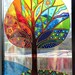 Tree Art Glass Painting Bohemian Decor Wall Decor Painted - Etsy