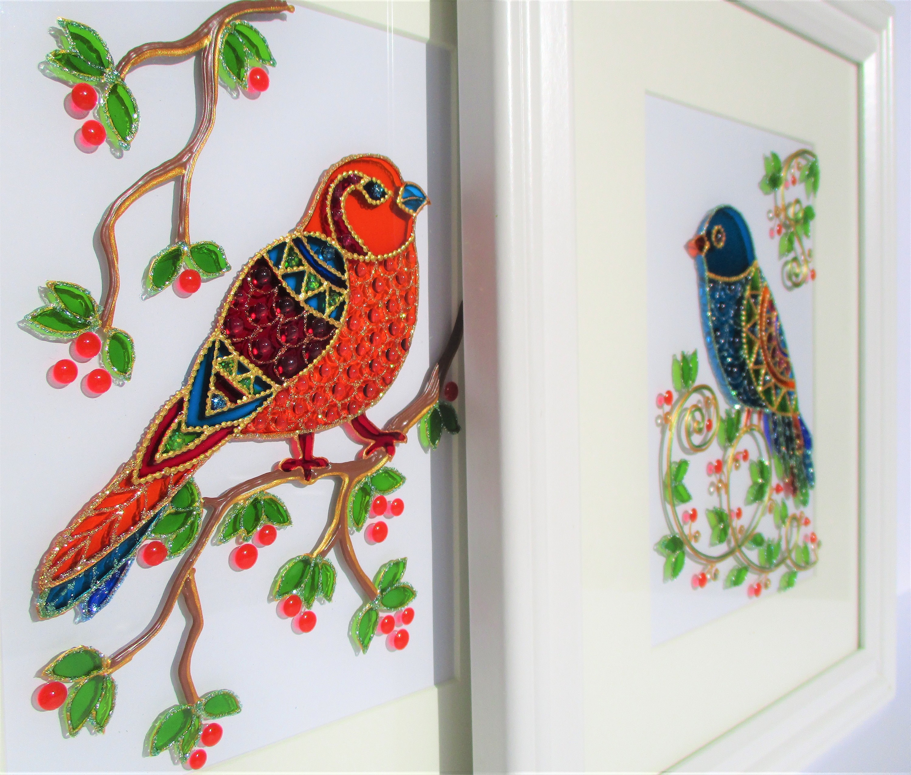 Birds Glass Painting