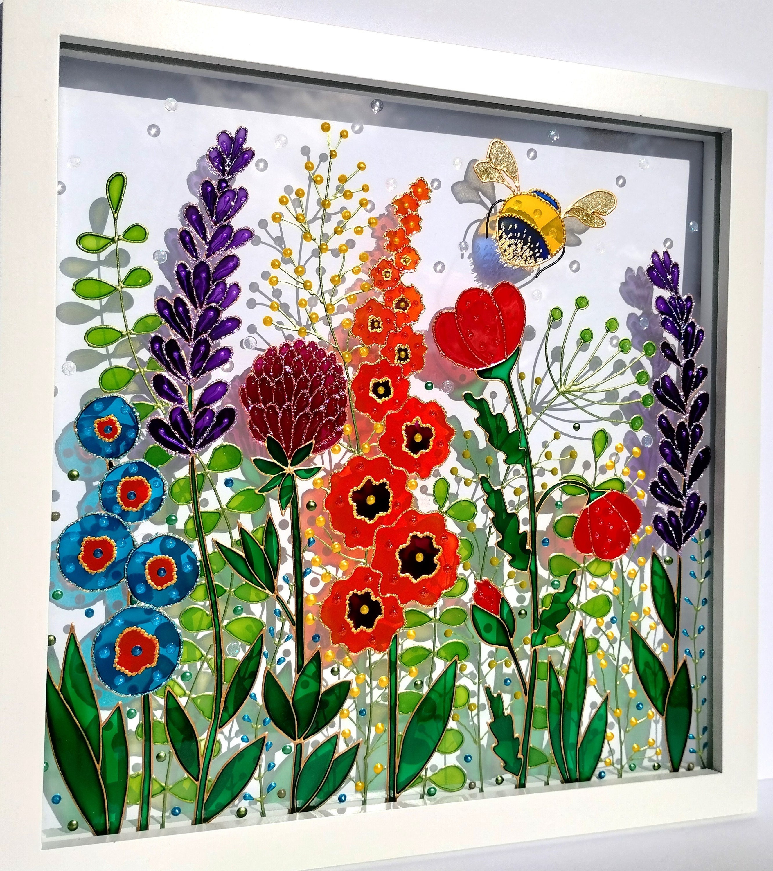 Sketches Of Flowers For Glass Painting