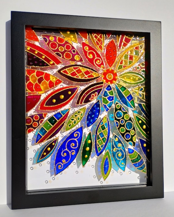 Abstract Glass Paintings
