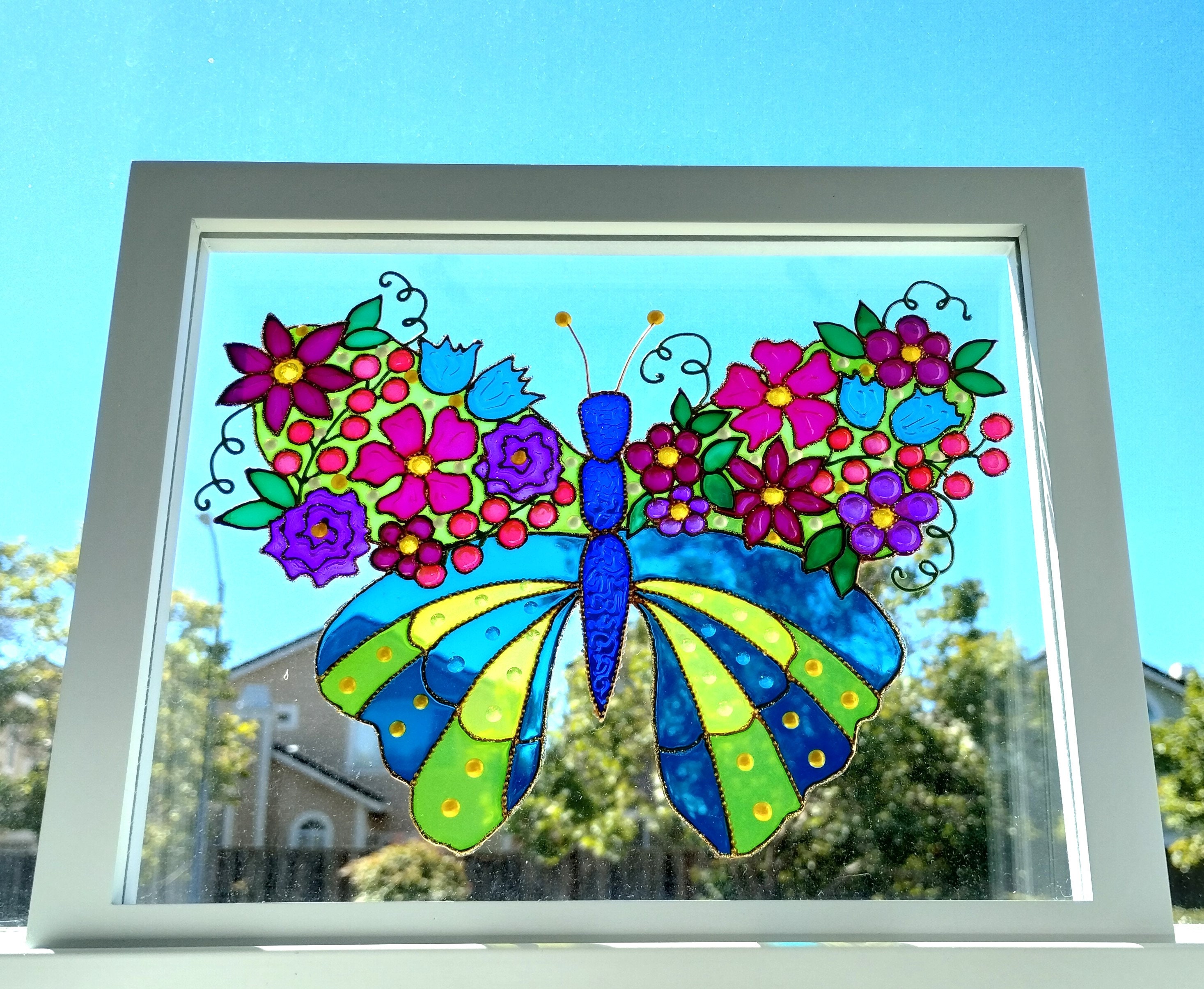 Butterfly Designs For Glass Painting