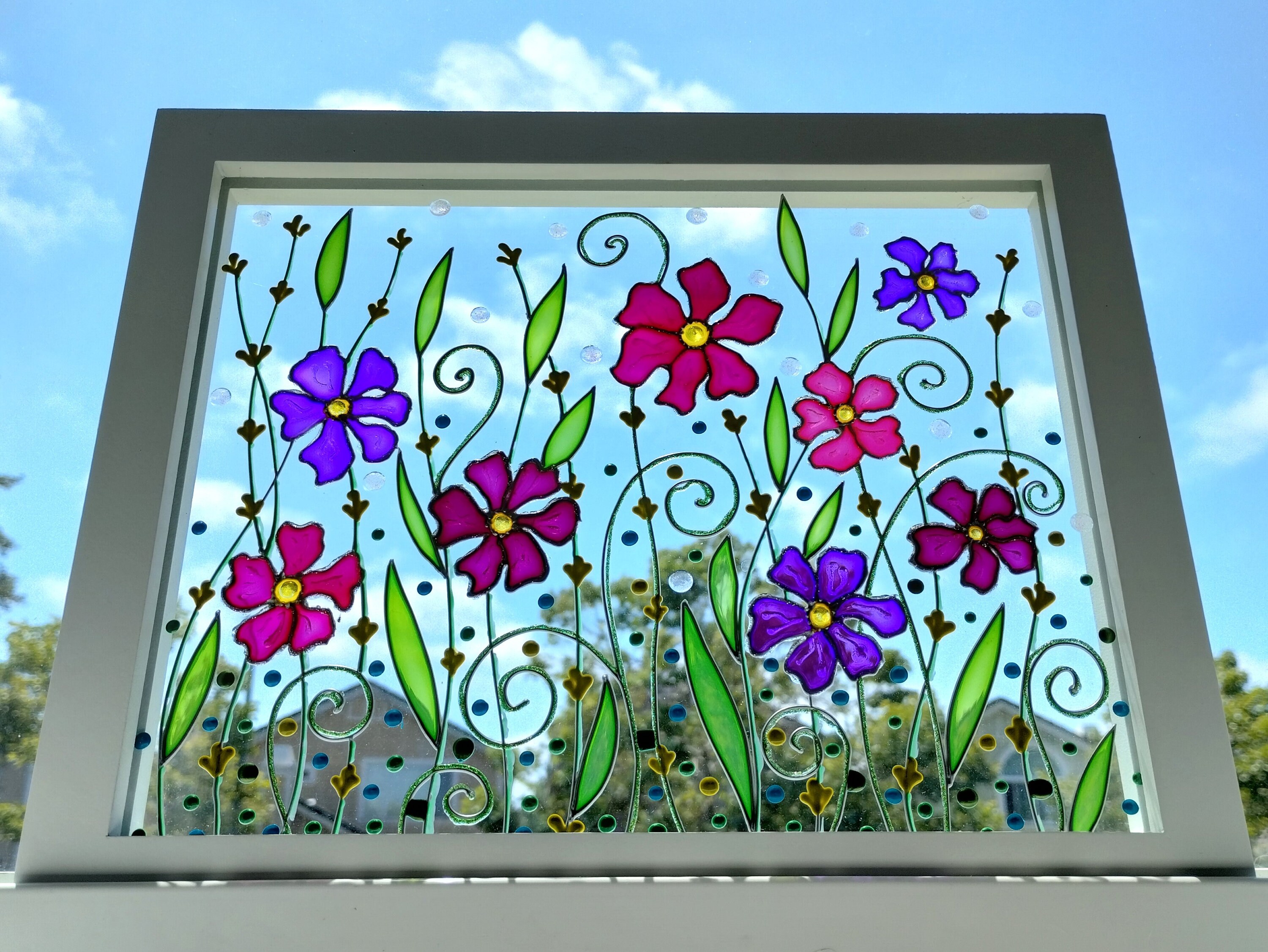 Window Glass Painting Designs For Home