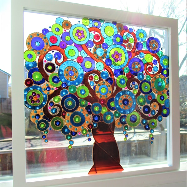 Tree of Life Stained Glass Pattern - Etsy