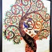 Tree of Love Art 18x22 Love Tree of Life Art Glass Painting Wall Decor ...