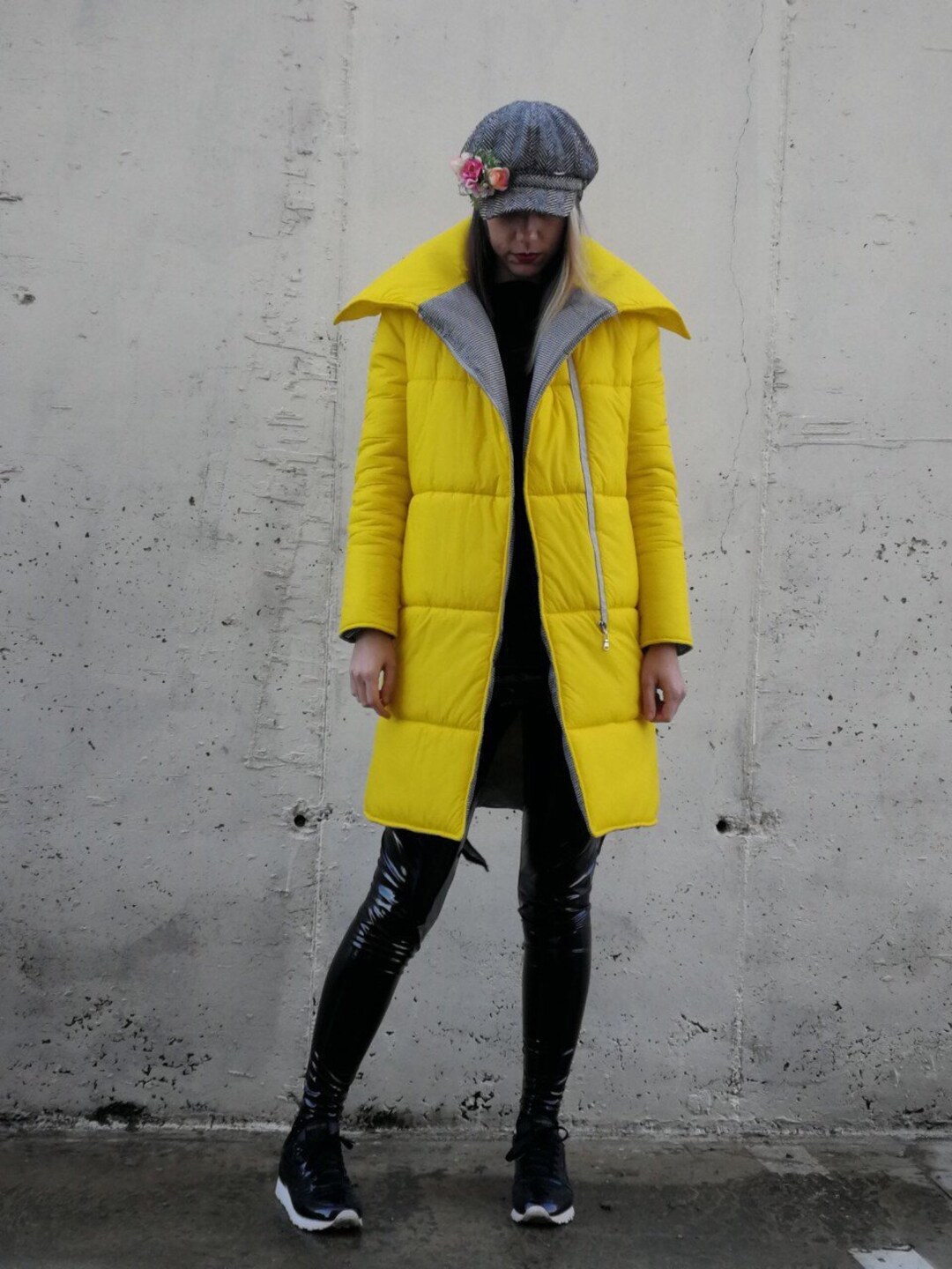 Extravagant Yellow Jacket, Puffer Jacket, Winter Quilted Jacket ...