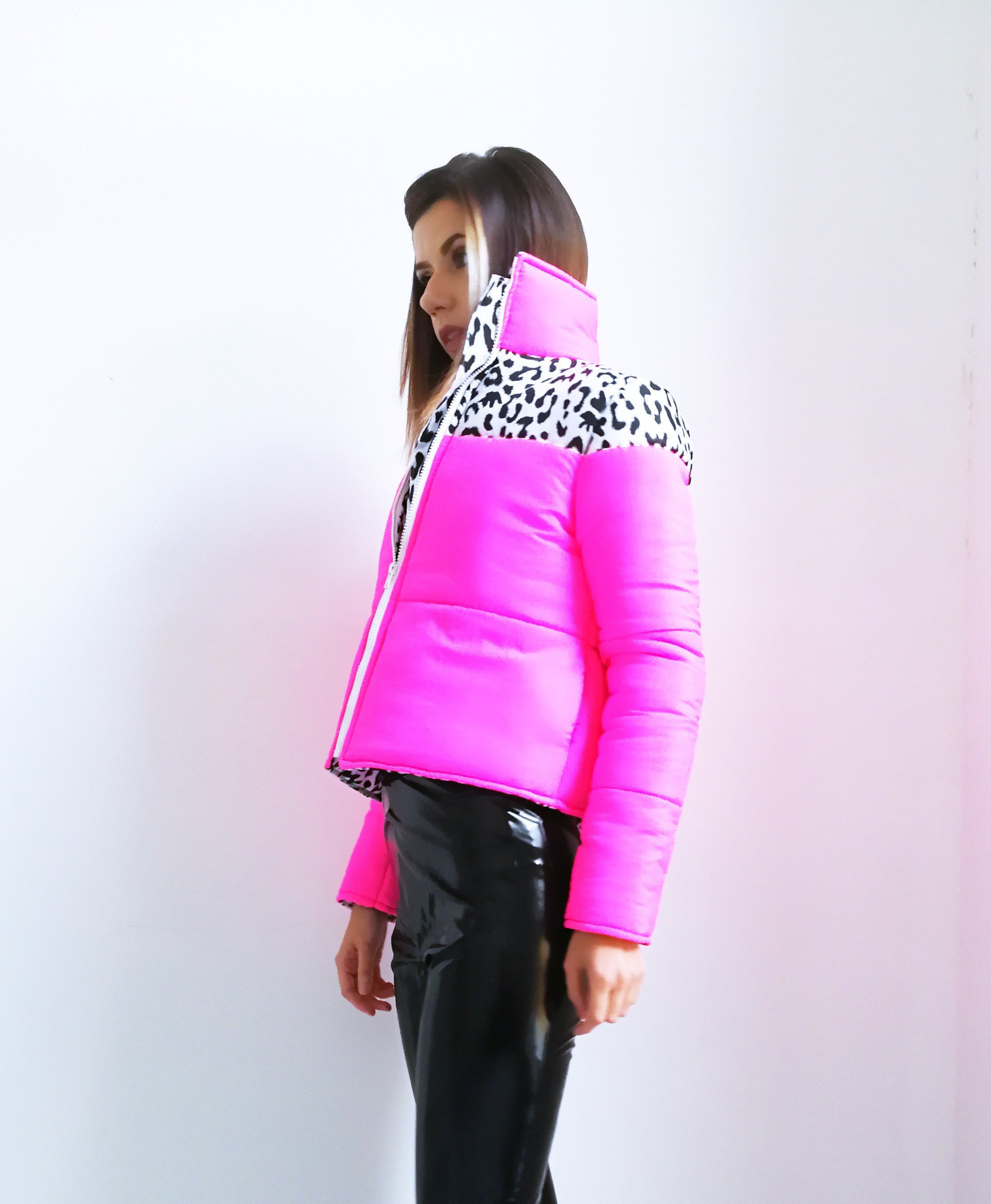Extravagant Neon Pink Jacket / Puffer Jacket / Winter Jacket / High ...